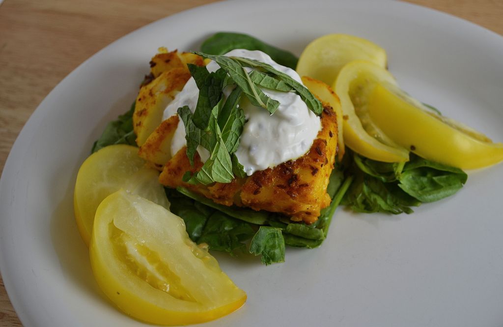 Grilled Cod with Indian Spices and Yellow Tomatoes | THE CLASSICAL KITCHEN